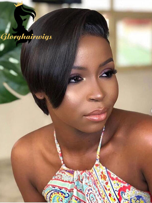 Short cut straight | Full lace pixie wig – Gloryhairwigs